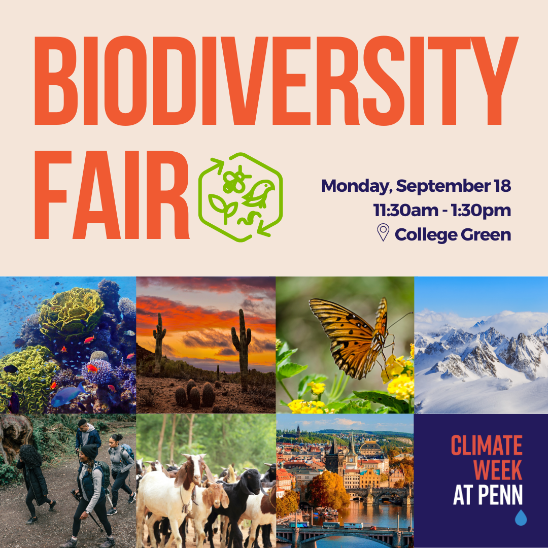 Biodiversity Fair - Climate Week at Penn | Penn Sustainability